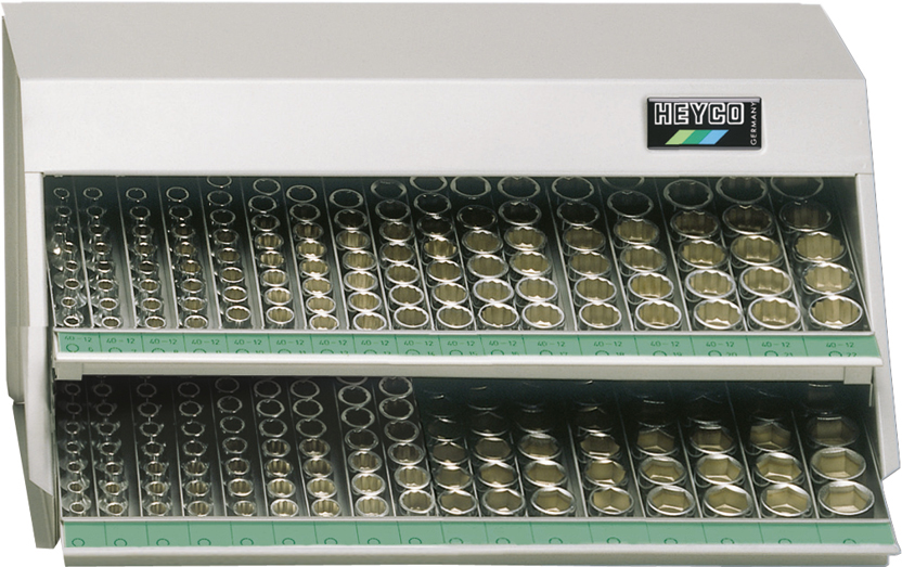 Dispensers containing Sockets and Screwdriver Sockets, 347 pcs., 3/8 ...