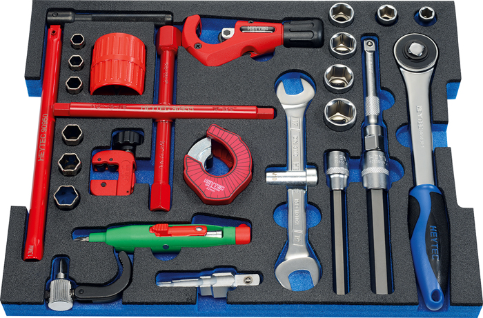 Sanitary tool set, 80 pcs. in 2 boxes | HEYCO Qualitätswerkzeuge